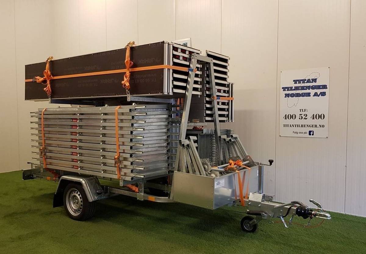 Jamax Byggmesterpakke 132 m2 med 1800 kg stillashenger - Motas